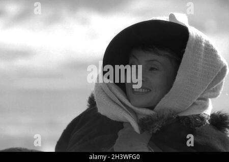 Romanian actress Marga Barbu playing in "Drumul oaselor" (1980 ...