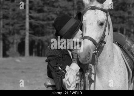 Romanian actress Marga Barbu playing in "Drumul oaselor" (1980 ...