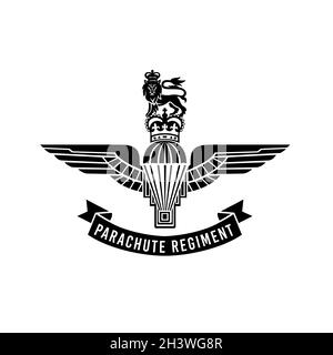 Paratroopers, Parachute Regiment, British Army uniform, postage stamp ...