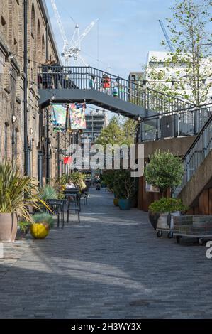 Lower Stable Street in the King's Cross redevelopment area, London, UK ...