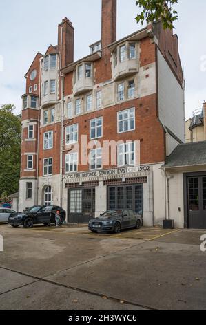Exterior of Euston Road Fire Station London Stock Photo - Alamy