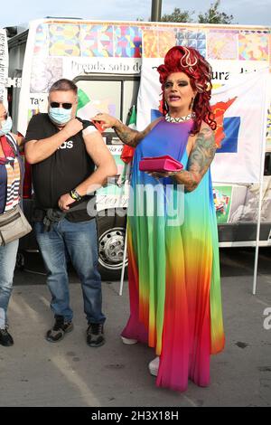 Palermo, Italy. 30th Oct, 2021. in the photo the drag queens at the ...