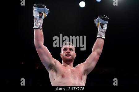 Johnny Fischer celebrates victory via K.O. against Alvaro Terrero in ...