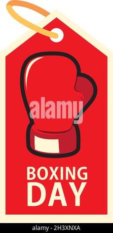 red boxing glove with price tag and gift box Stock Vector Image & Art ...