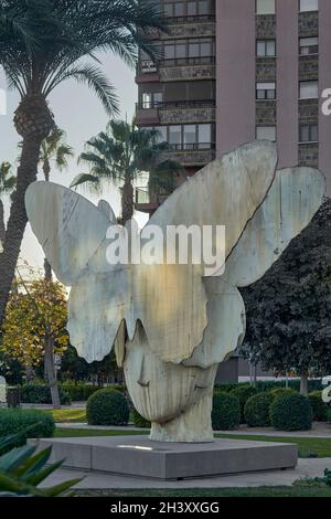 Alicante, Spain, Sculpture La Mariposa, in English The Butterfly by ...