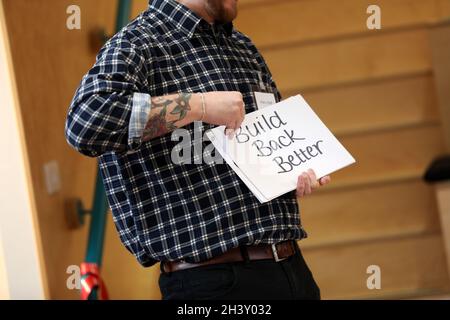 Build back better. Conservative party slogan. UK Stock Photo - Alamy