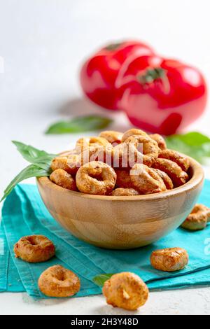 Italian taralli. Traditional snack food of Puglia region Stock Photo ...