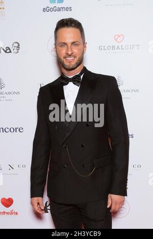 Christian Millette attend the photocall during the Global Gift Gala ...