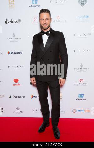 Christian Millette attend the photocall during the Global Gift Gala ...