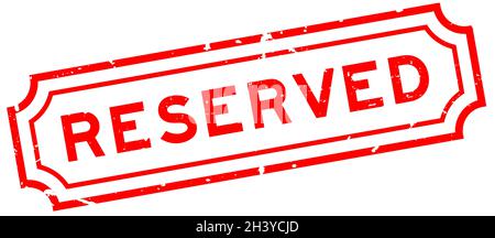 Grunge red reserved seat word hexagon rubber seal stamp on white background Stock Vector Image ...
