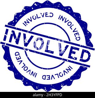 Get involved grunge rubber stamp on white background, vector ...