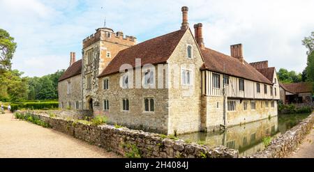 panorama 14th century Ightham Mote national trust old medieval moated ...
