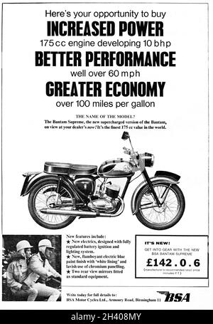 BSA - Vintage Motorcycle Advertising Stock Photo - Alamy