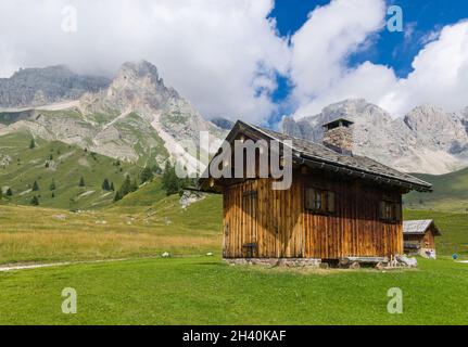 View of Fuciade Valley in the Dolomites Stock Photo - Alamy