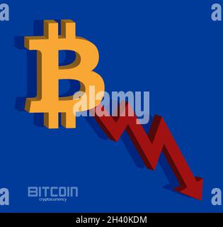 Bitcoin and chart bull run icon, cryptocurrency background money vector Stock Vector Image & Art ...