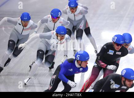 Inzell, Germany. 31st Oct, 2021. Speed skating German Championships ...