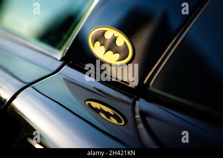 Chevrolet Corvette - Batman Black Stock Photo - Alamy