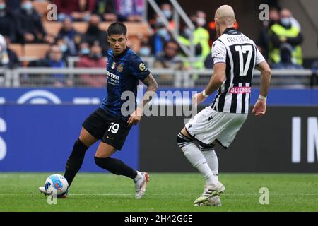 Joaquin Correa of FC Internazionale in action during the Coppa Italia ...