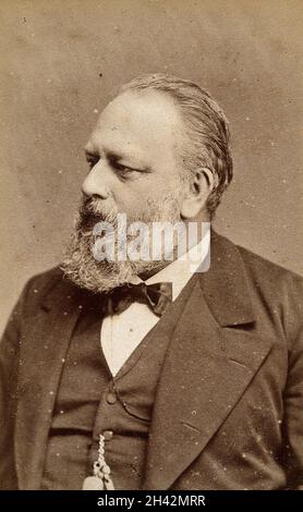 Christian Albert Theodor Billroth. Photograph by J. Löwy Stock Photo ...