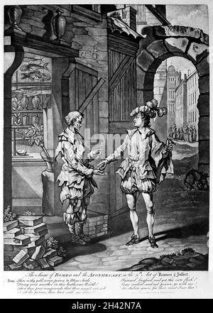 Shakespeare's Romeo and Juliet -- death scene in the tomb Stock Photo ...