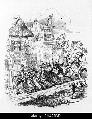 The Golden Goose, Fairy Tale illustration by Cardiff-born Robert ...
