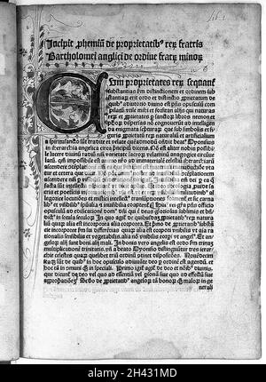 *De Proprietatibus Rerum* by Bartholomaeus Anglicus is a medieval text ...