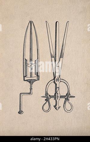 Surgical instruments. Drawing with watercolour Stock Photo - Alamy