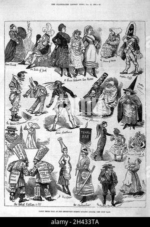 FANCY DRESS BALL BROOKWOOD LUNATIC ASYLUM as shown in the Illustrated ...