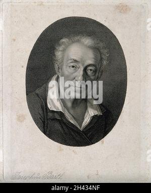 Joseph Barth. Line engraving by T. Benedetti after himself Stock Photo ...