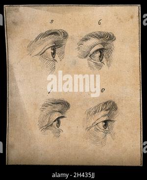 Four eyes. Drawing, c. 1794 Stock Photo - Alamy