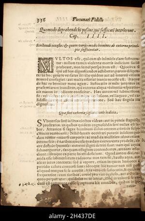 Page of Text from Fidelis' De relationibus medicorum Stock Photo - Alamy