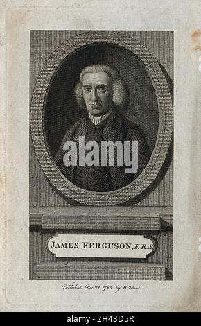 James Ferguson. Line engraving Stock Photo - Alamy