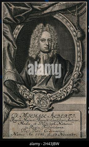 Michael Alberti. Line engraving Stock Photo - Alamy