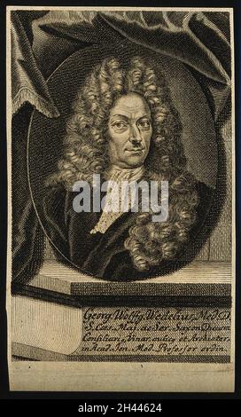 Georg Wolfgang Wedel. Line engraving by G. A. Wolfgang after C ...