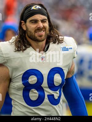 Los Angeles Rams' Tyler Higbee in action during an NFL football game in ...