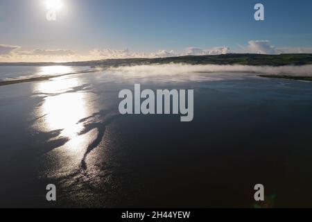 Dungarvan from the air Stock Photo - Alamy