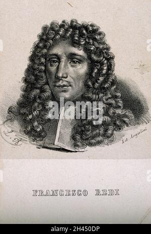 Portrait of Italian scientist Francesco Redi (1626 - 1697 Stock Photo ...