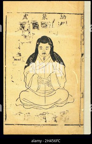 Chinese woodcut: Daoyin exercises, Brocade of the Dragon, 12 Stock ...