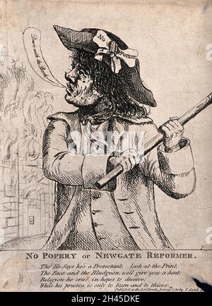 Gordon Riots, Newgate Prison, London, 1780. Artist: Thornton Stock ...