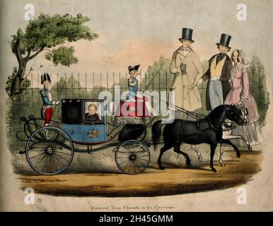 Charles S. Stratton, a dwarf known as General Tom Thumb, aged twelve ...