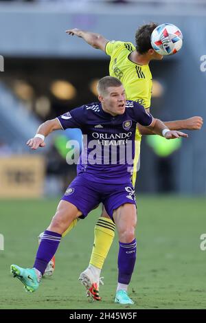 Nashville SC defender Jack Maher walks off the field after an MLS ...