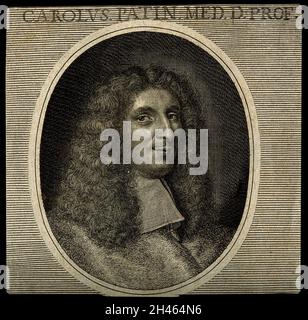 Charles Patin. Line engraving Stock Photo - Alamy