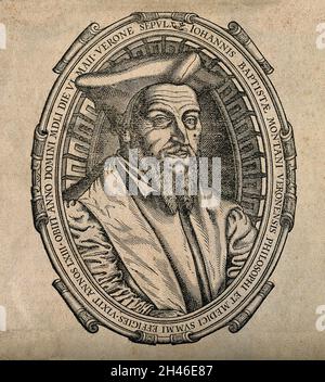Portrait of the doctor Johannes Baptista Montanus Stock Photo - Alamy