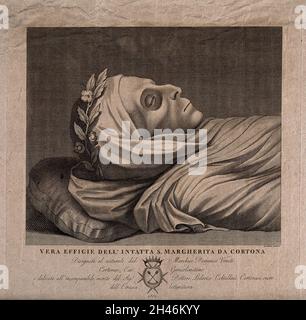 The Preserved Recumbent Body Of Saint Margaret Of Cortona 1247 1297
