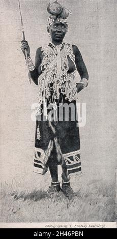 Zulu Traditional Healer - South Africa - In traditional costume Stock ...