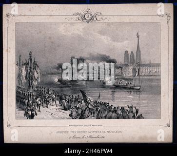 Arrival of the remains of Napoleon in Rouen, Jean Baptiste Arnout ...