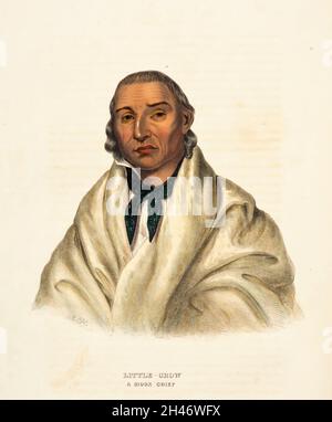 Little Brave, North American Chief, from the Savage and Semi-Barbarous ...