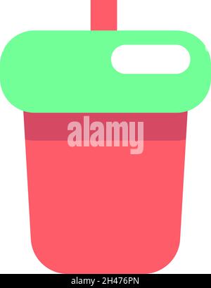 Orange soda, illustration, vector on a white background Stock Vector ...