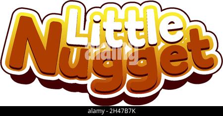 Little Nugget logo text design illustration Stock Vector Image & Art ...