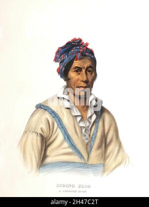 SPRING FROG. A CHEROKEE CHIEF, from History of the Indian Tribes of ...
